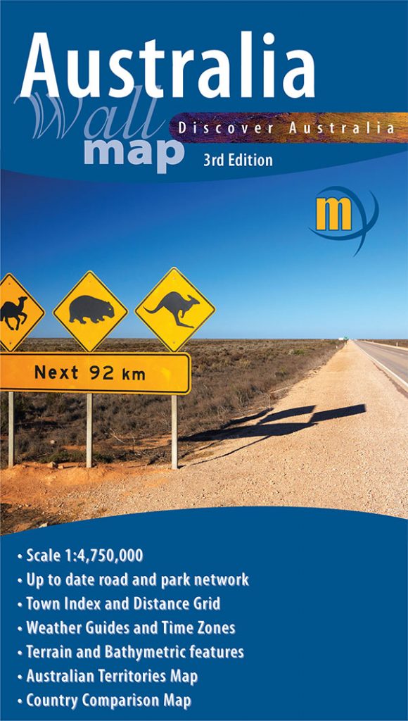 Australia Touring Map - Meridian Maps
