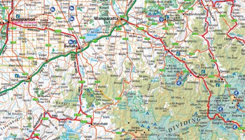 Victoria Touring Map - 2nd Edition - Meridian Maps