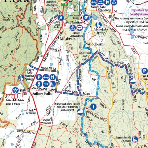 Wombat State Forest 4WD Map - Meridian Maps