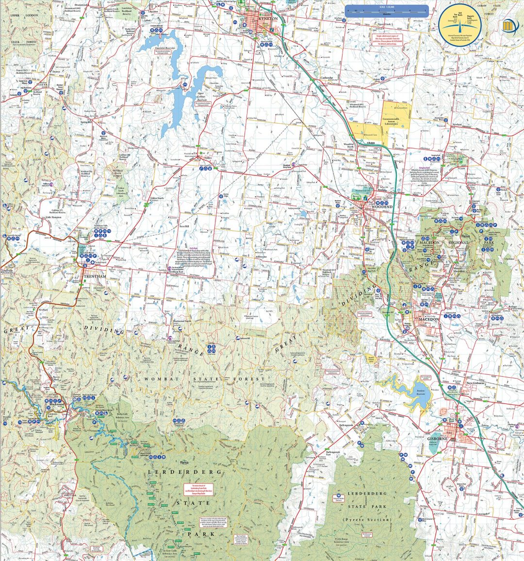 Wombat State Forest 4WD Map - Meridian Maps