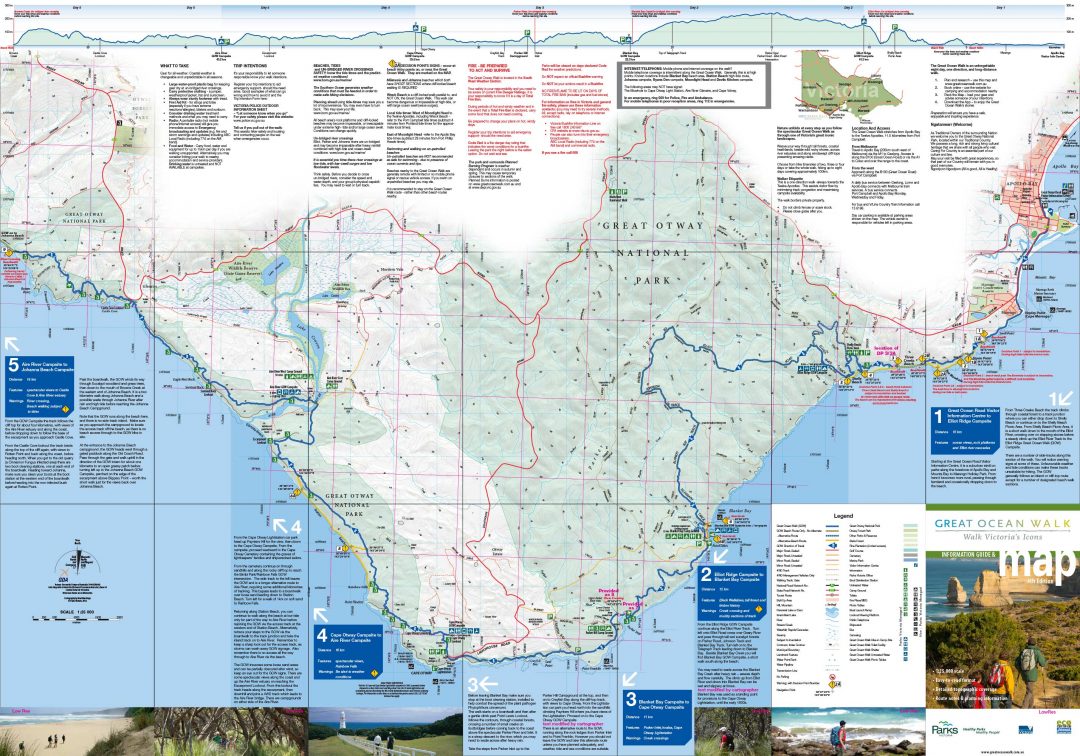 Great Ocean Walk Map - Meridian Maps