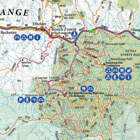 The Otways 4WD Digital Map - Meridian Maps