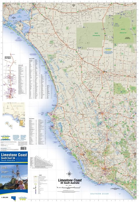 Limestone Coast Map - Meridian Maps