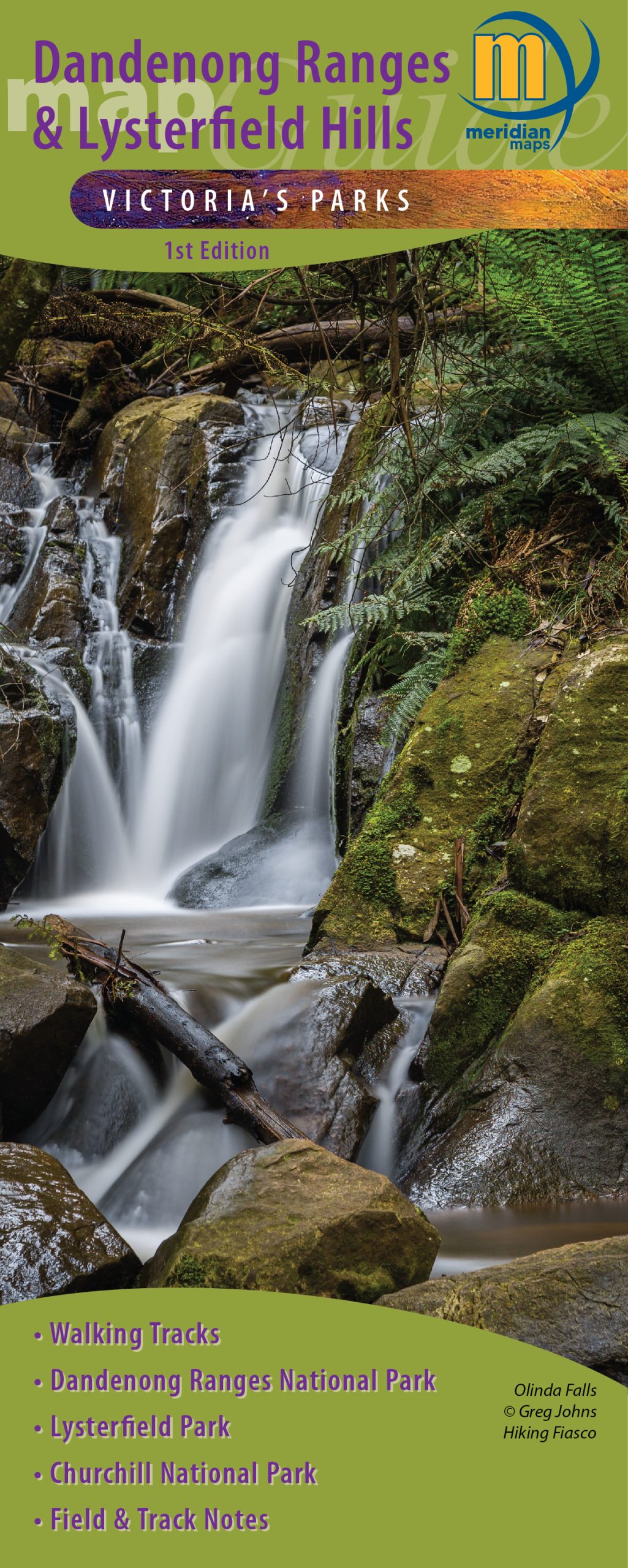 Dandenong Ranges Lysterfield Hills Map Guide Meridian Maps