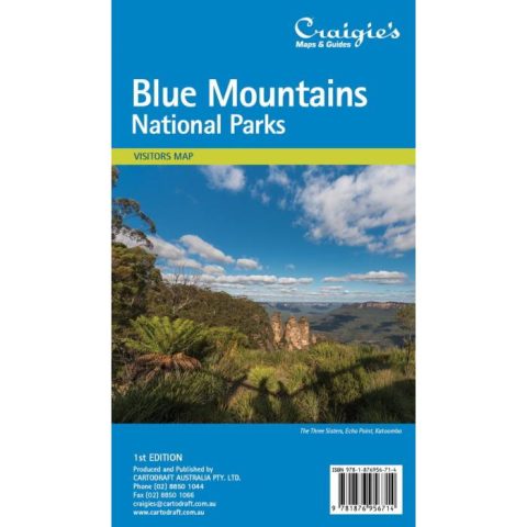 Blue Mountains National Parks Visitors Map - Meridian Maps