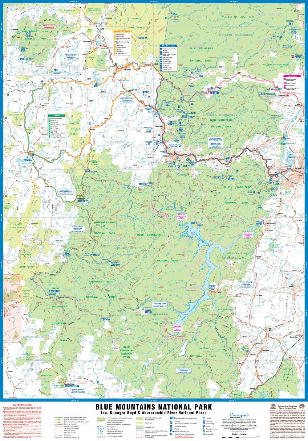 Blue Mountains National Park - Meridian Maps